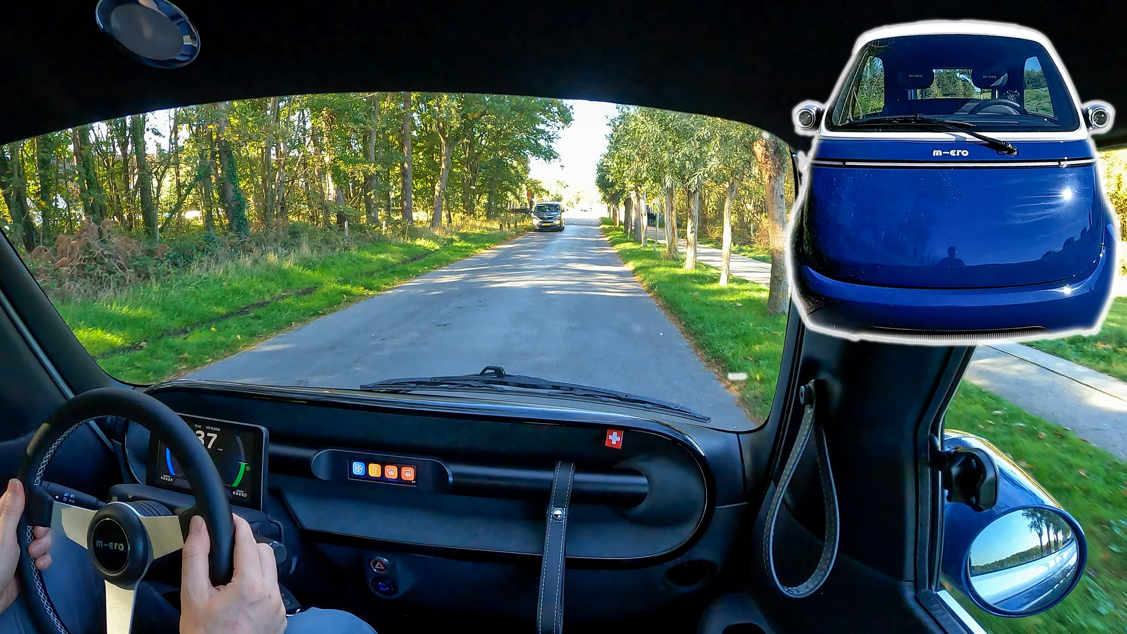 Video Microlino Pioneer Series 2022 POV Testfahrt - Autotijd.be